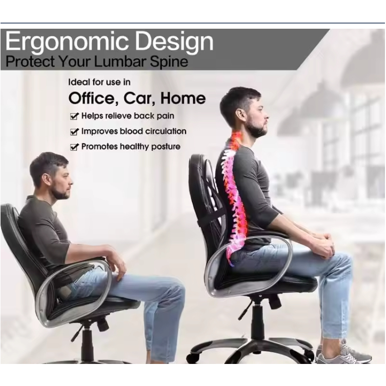 Jual Bantalan Kursi Mobil Kerja Penyangga Punggung Sandaran Gamming ...