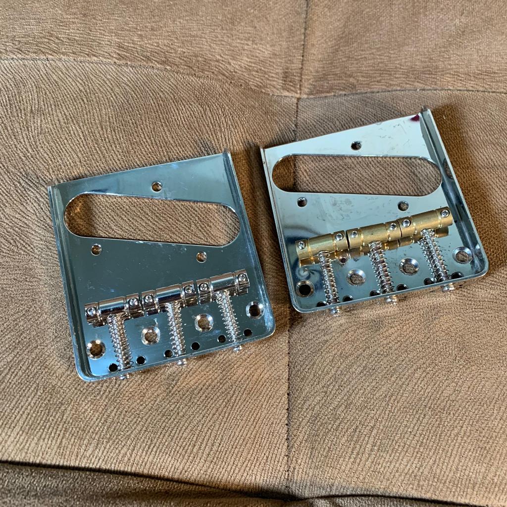 Jual bridge plat tremolo telecaster model fix bridge telecaster bass ...