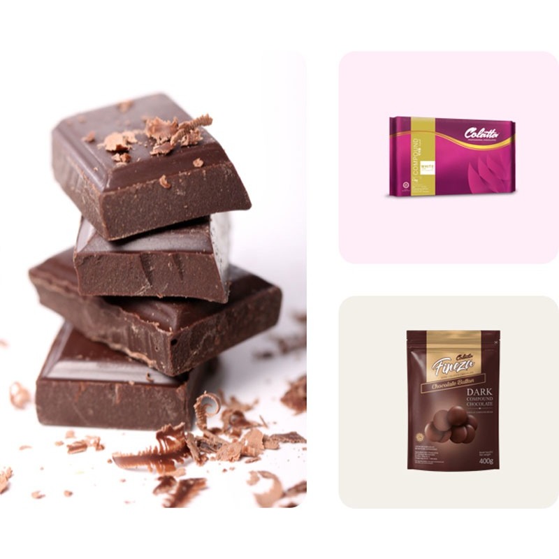 Jual Coklat Batang /Coklat Kiloan /DARK COMPOUND CHOCOLATE/Coklat ...