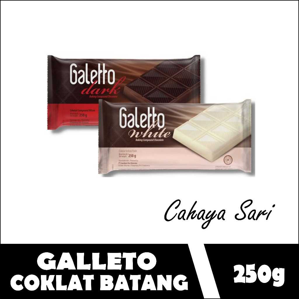 Jual Coklat Batangan / Coklat Compound GALETTO White Chocolate | Shopee ...