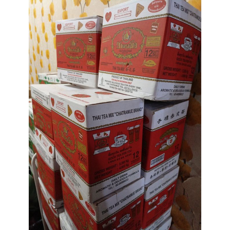 Jual Per DUS Thai Tea Original 400g per DUS isi 12 bungkus / Halal ...