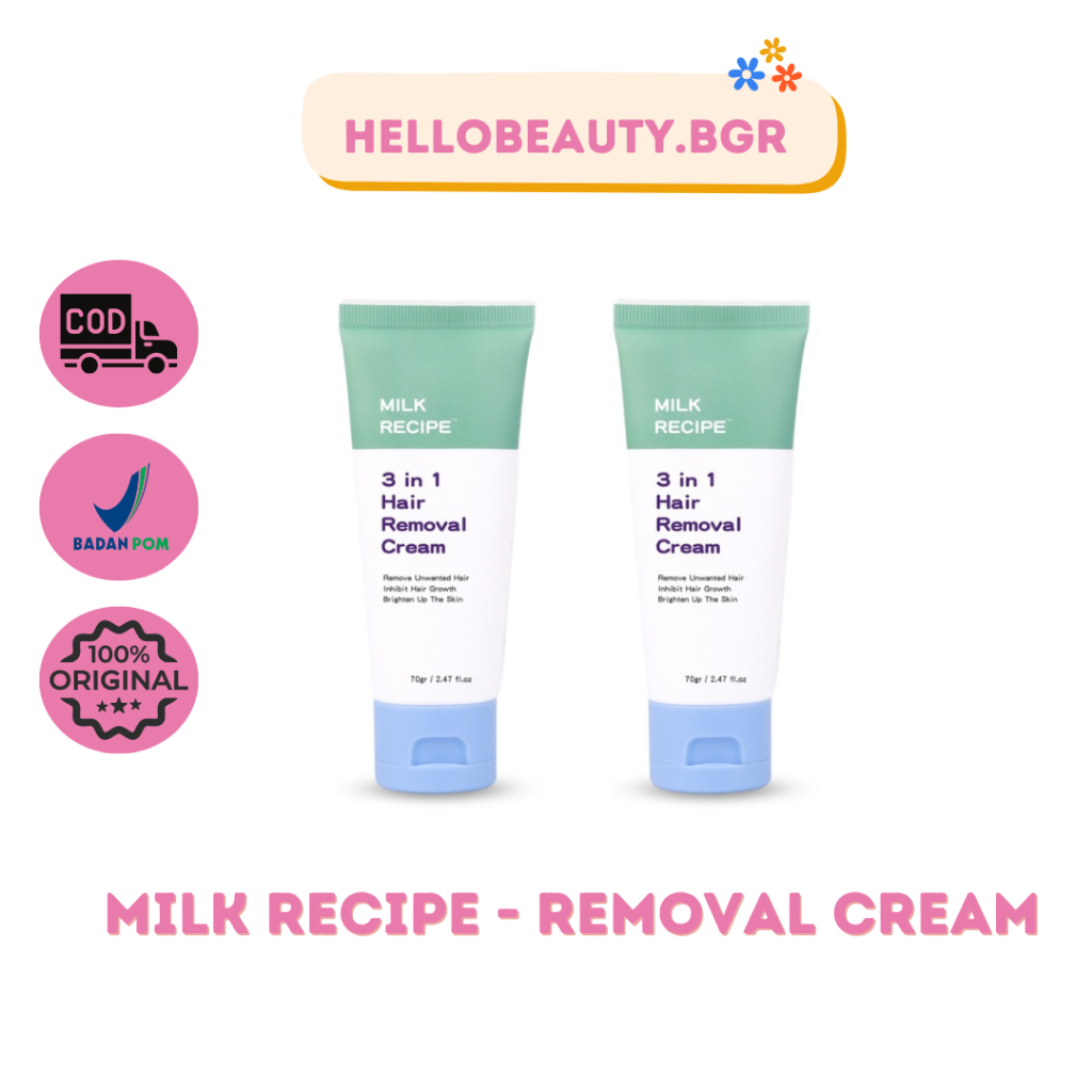 Jual Milk Recipe 4 in 1 Hair Removal Cream & Bright and Smoot Axillary ...