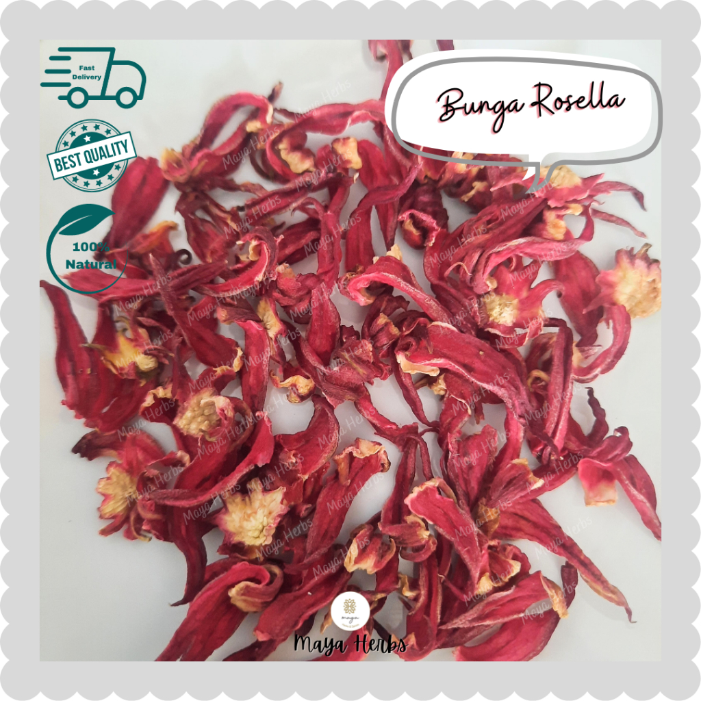 Jual Bunga Rosella Kering 5 gram ( Pundi / Gongura / Dagu Baung ...