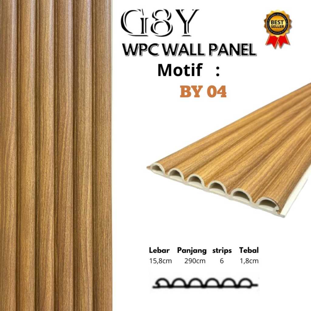 Jual Wpc panel (PREMIUM) 3 dan 1 meter/kisi-kisi/Wallpanel/Wpc murah ...