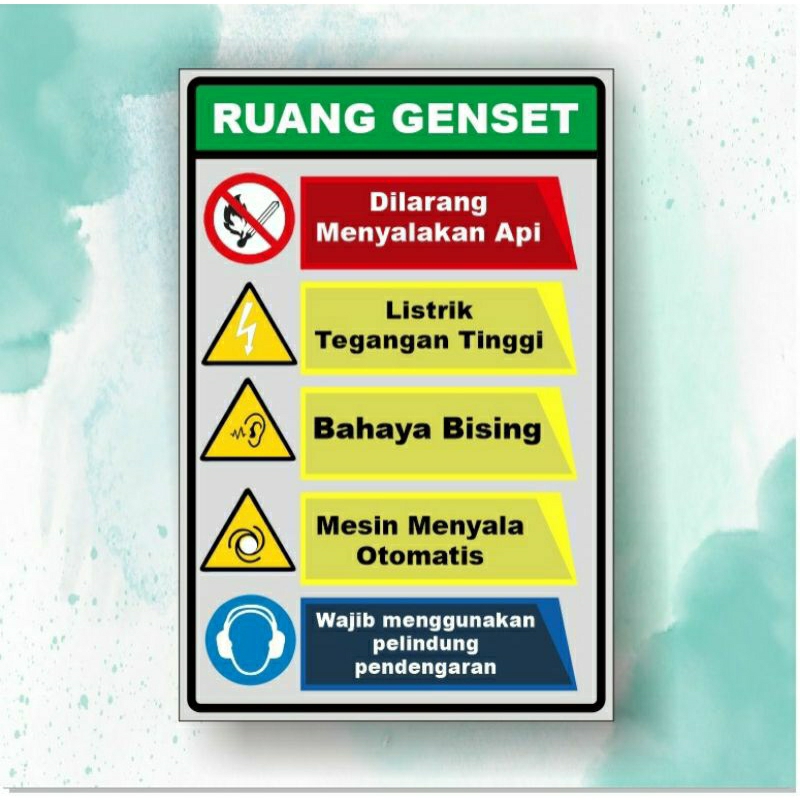 Jual stiker ruang genset | Shopee Indonesia