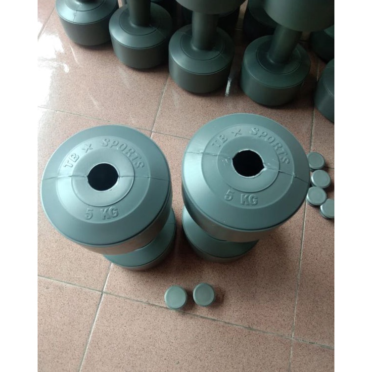 Jual KODE K75Y Barbel kosongan 5 kg 2pcs Dumbbell kosongan 5kg 2 pcs ...