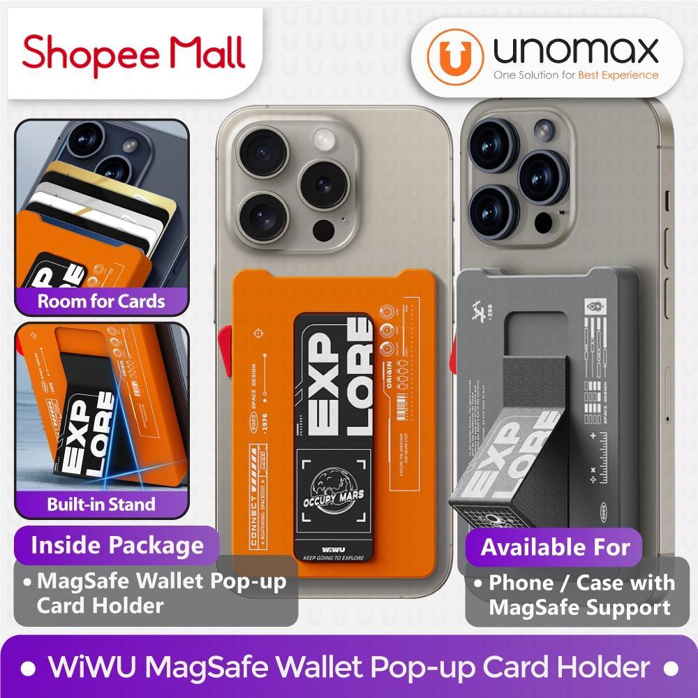 Jual MagSafe Wallet WiWU Mag Wallet Pop-up Card Holder with Stand ...