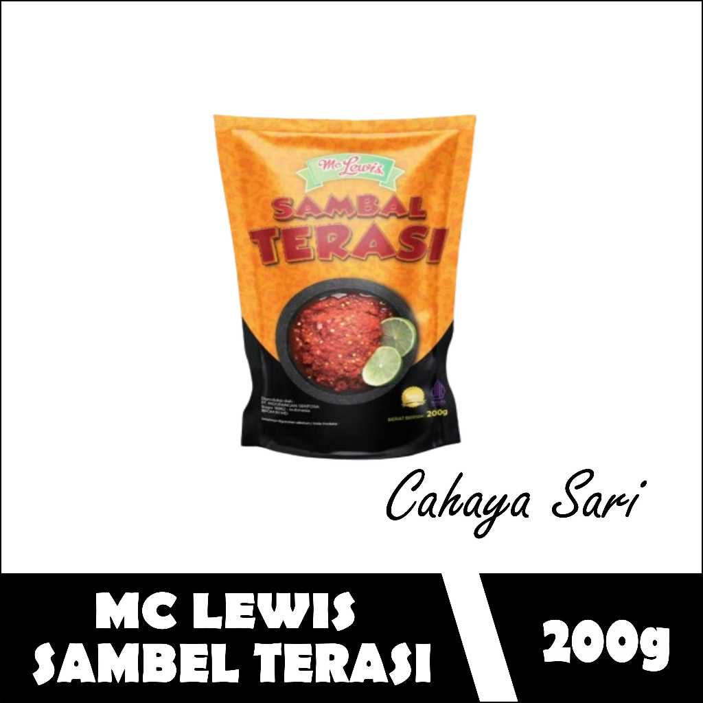 Jual Sambal Terasi 200gram / Kemasan Pouch Anti Tumpah / Sambal Terasi ...