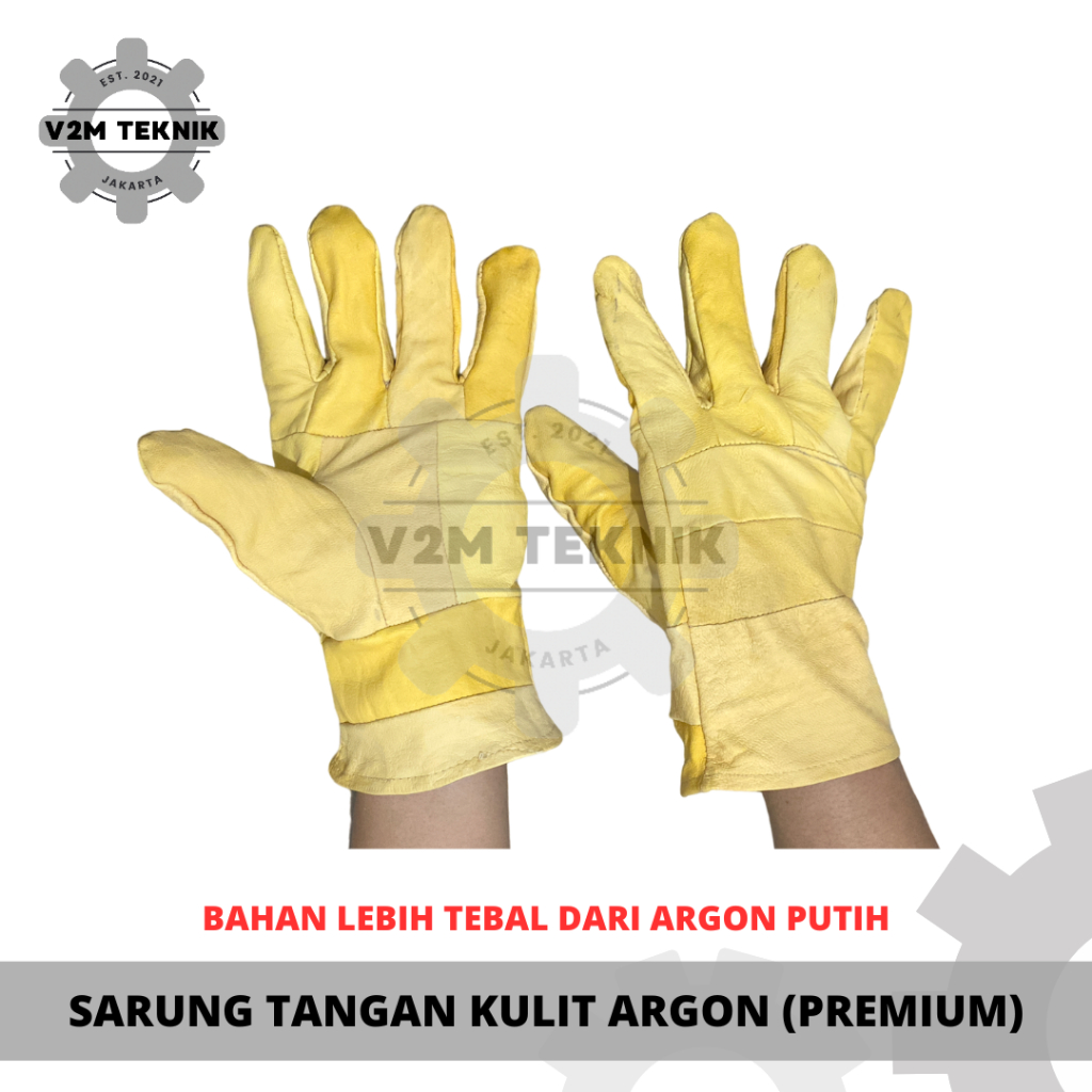 Jual Sarung Tangan Las Kulit Argon PREMIUM / Sarung Tangan Argon Las / Safety Glove / Welding ...