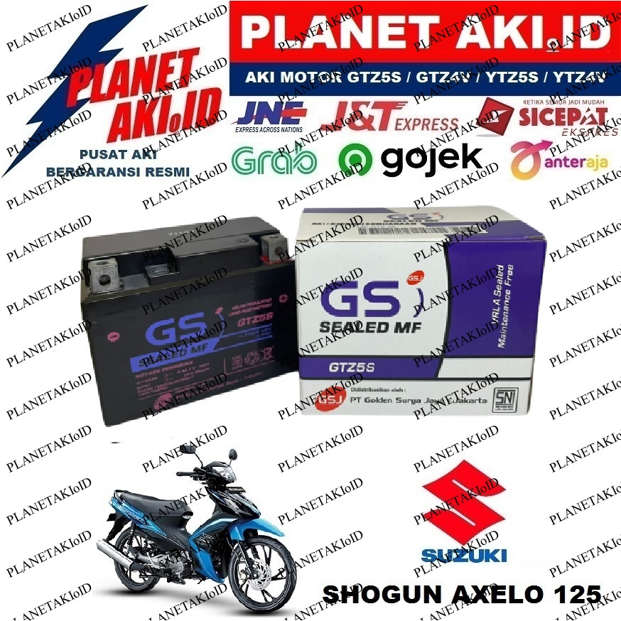 Jual Aki Motor Suzuki Shogun Axelo 125 GTZ5S Accu Kering MF | Shopee ...