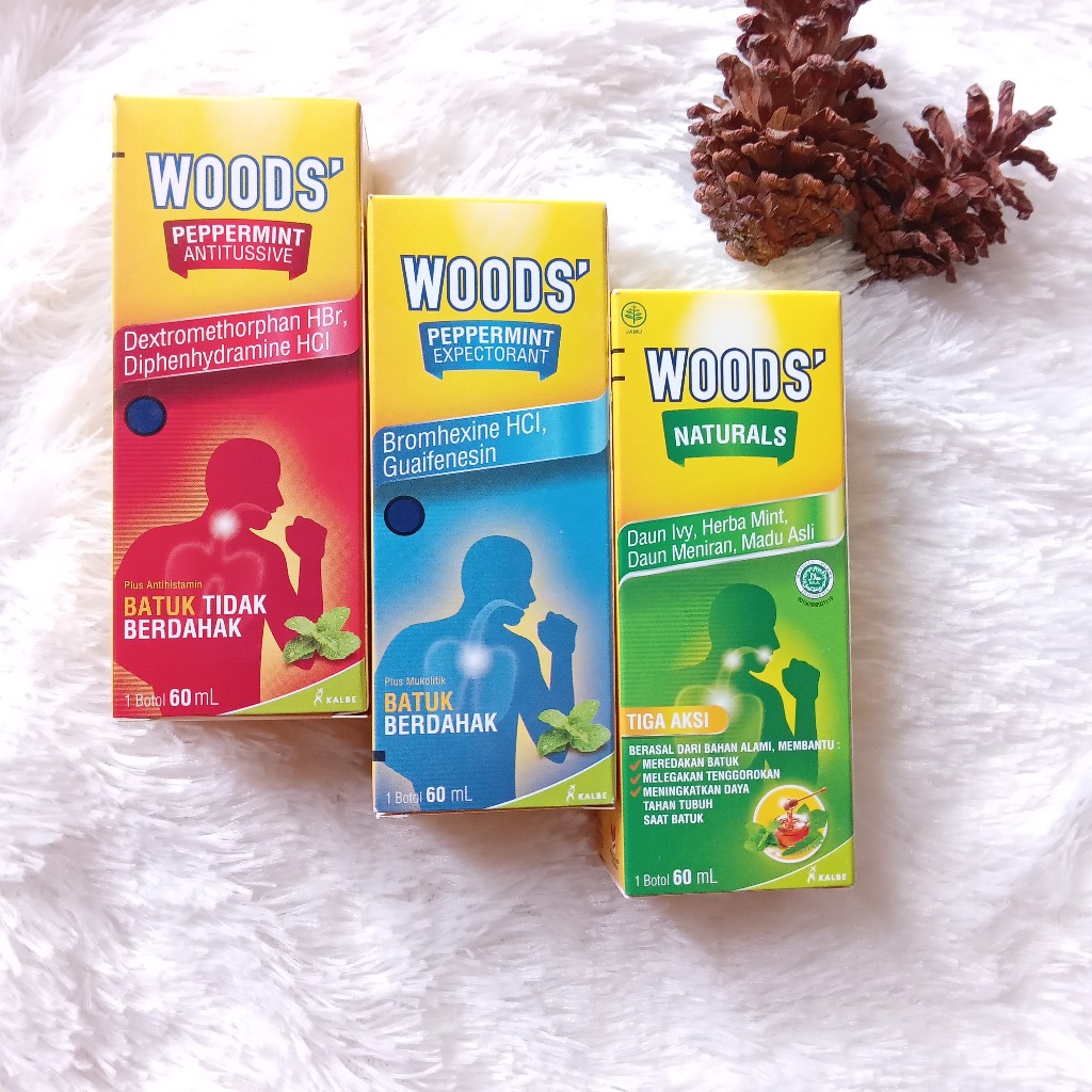 Jual WOODS | WOODS SIRUP BATUK 60ML | PEPPERMINT ANTITUSSIVE ...