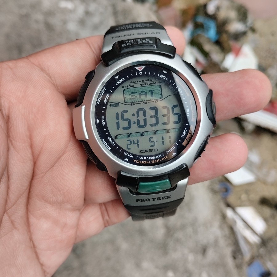 Jual Protrek PRG 50 1V Triple sensor Tough Solar | Shopee Indonesia