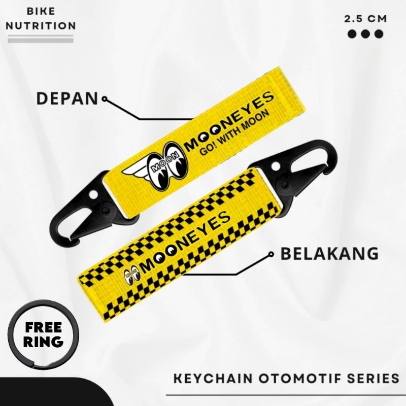 Jual GANTUNGAN KUNCI MOON EYES KEYCHAIN MOONEYES KEY CHAIN BAHAN KAIN ...