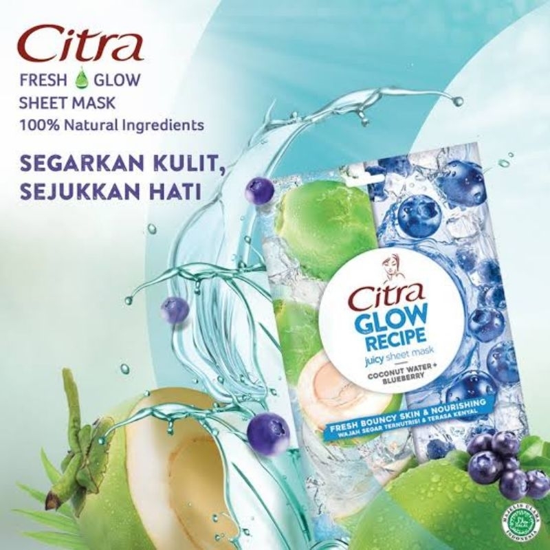 Jual Citra Glow Recipe Juicy Sheet Mask 25Gr | Shopee Indonesia