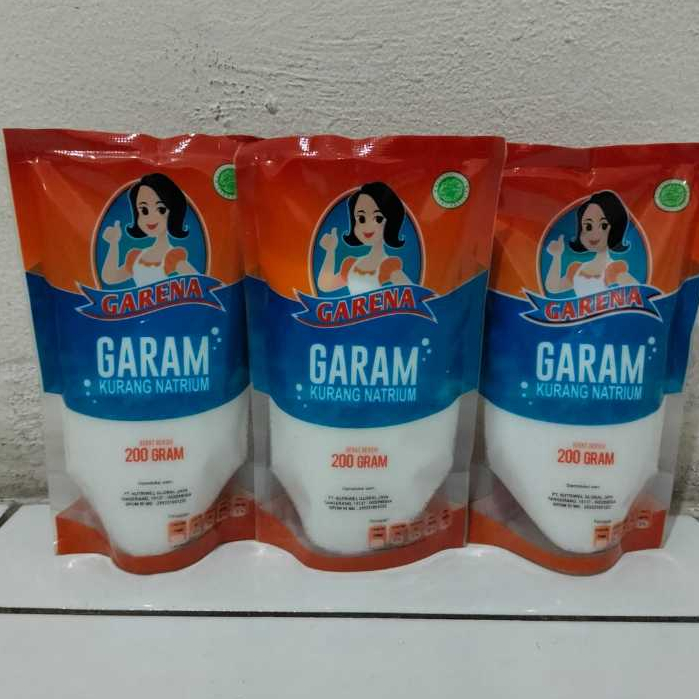 Jual Garam Garena - Rendah Natrium Garam sehat anti hipertensi cocok ...