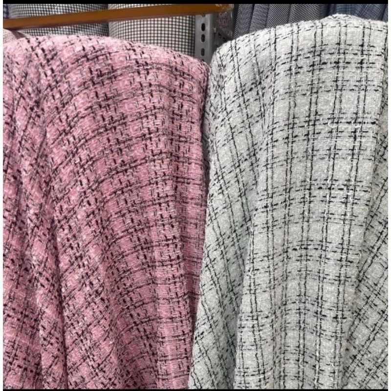 Jual Kain Tweed Chanel Premium/ Tweed Akrilik Tebal ( per meter ...
