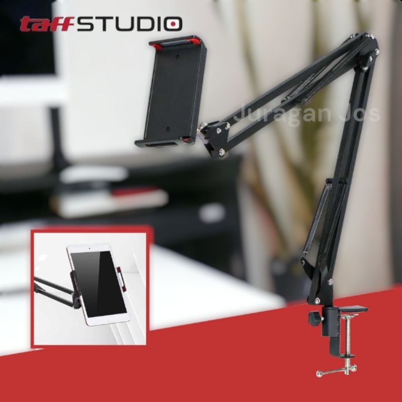 Jual TaffSTUDIO Holder Jepit HP Tablet Smartphone Lazypod Arm Stand ...