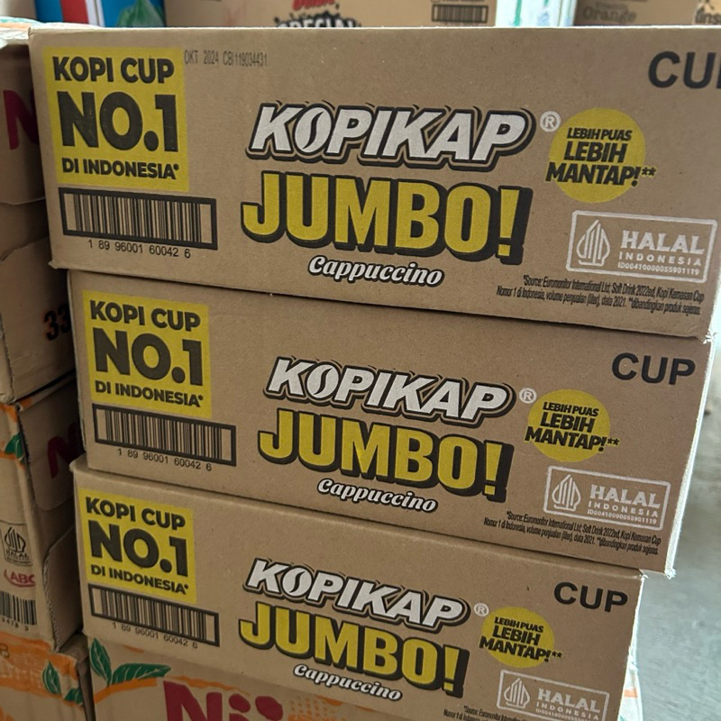 Jual kopikap jumbo 200ml 1 dus isi 24 cup | Shopee Indonesia