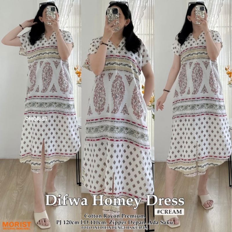 Jual Home Dress Katun Rayon Premium - Daster Busui Kombinasi Motif Original Morist "Part 1 ...