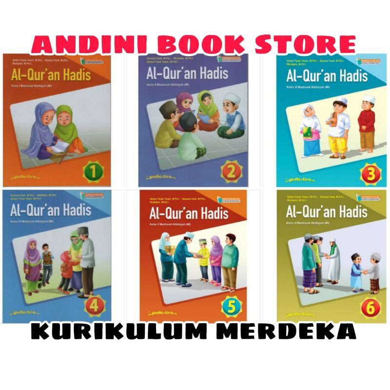 Jual BUKU AL-QUR'AN HADIS KELAS 1 2 3 4 5 6 MI YUDHISTIRA KURIKULUM MERDEKA | Shopee Indonesia