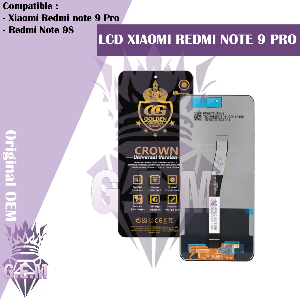 Jual LCD TOUCHSCREEN XIAOMI REDMI NOTE 9 PRO / NOTE 9S ORI FULLSET ...