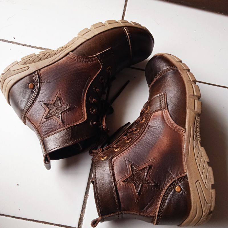 Jual Boot Kulit Pria sepatukulitasli sepatuboots pria sepatukulit pria ...