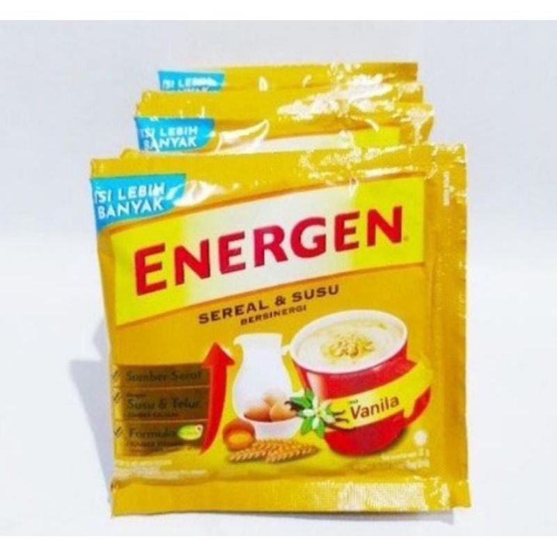 Jual Energen Sereal dan susu rasa Coklat 34gr// Vanila 32gr //kacang ...