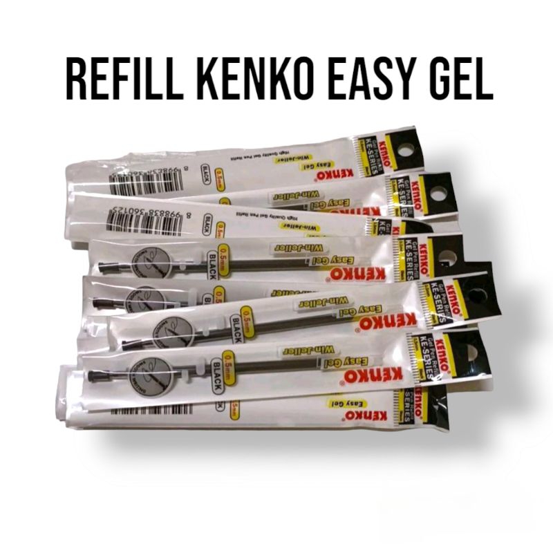 Jual Refill pulpen kenko easy gel 0.5 / isi ulang pena kenko easy gel ...