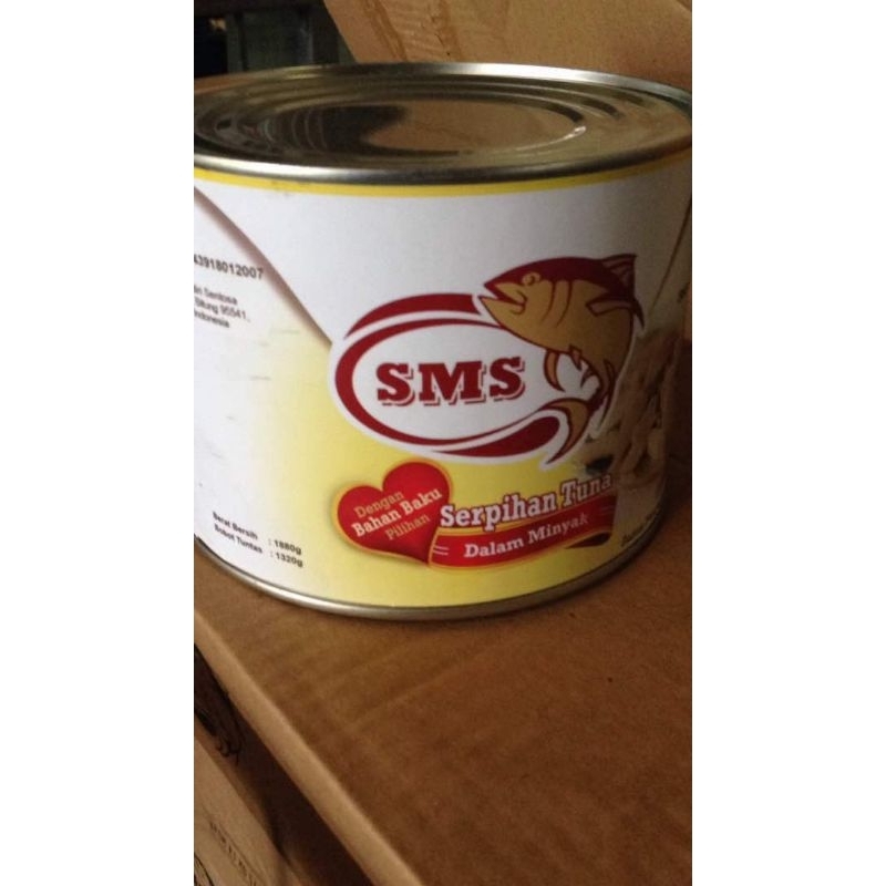 Jual Ikan Tuna Kaleng Dalam Minyak 1,88kg SMS | Shopee Indonesia