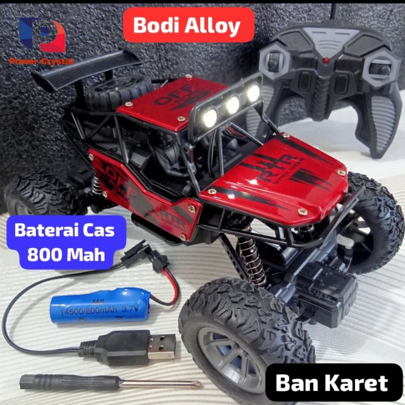 Jual Mainan Mobil Alloy Remote Control Off-Road Climbing Car RC Rock Crawler 2WD High' Speed ...