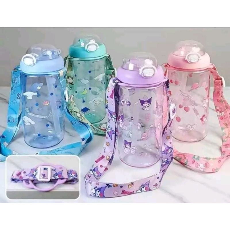Jual [650ML] Botol Minum Anak Motif Karakter Sanrio Transparan / Botol ...