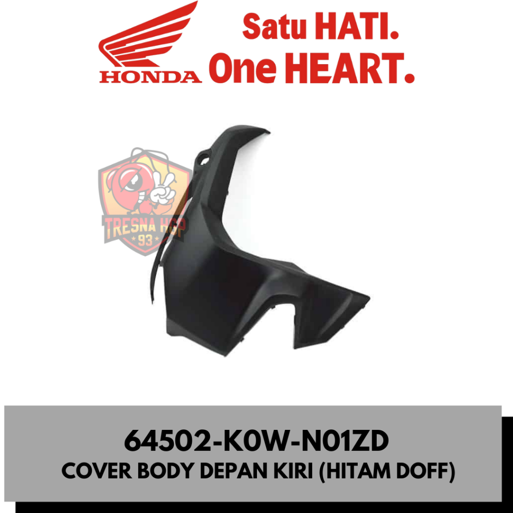 Jual 64502-K0W-N01ZD COVER BODY DEPAN KIRI (HITAM DOFF) ADV 150 K0W ...