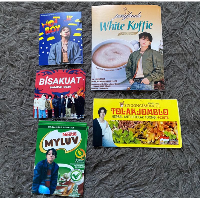 Jual STICKER FREEBIES KONSER KPOP BEBAS CUSTOM / CHROMO / VINYL ...