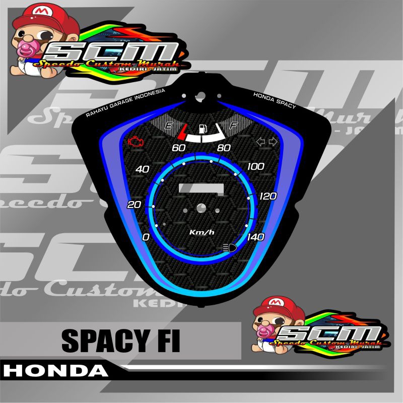 Jual Papan speedometer Honda Spacy Fi panel spidometer custom Honda ...