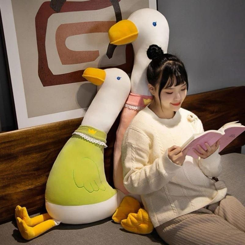 Jual Boneka Guling Karakter Angsa ukuran 70 CM bahan yelvo Premium ...