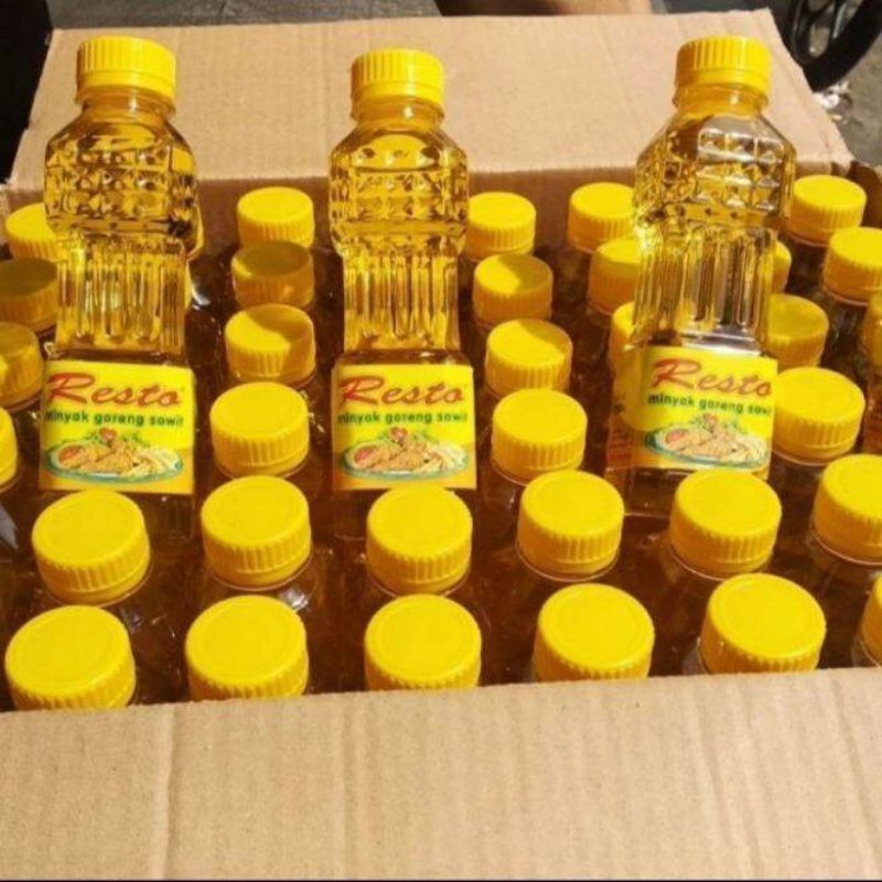 Jual MINYAK GORENG PREMIUM 250 ML MERK RESTO BOTOL KECIL 1 KARTON = 48 ...
