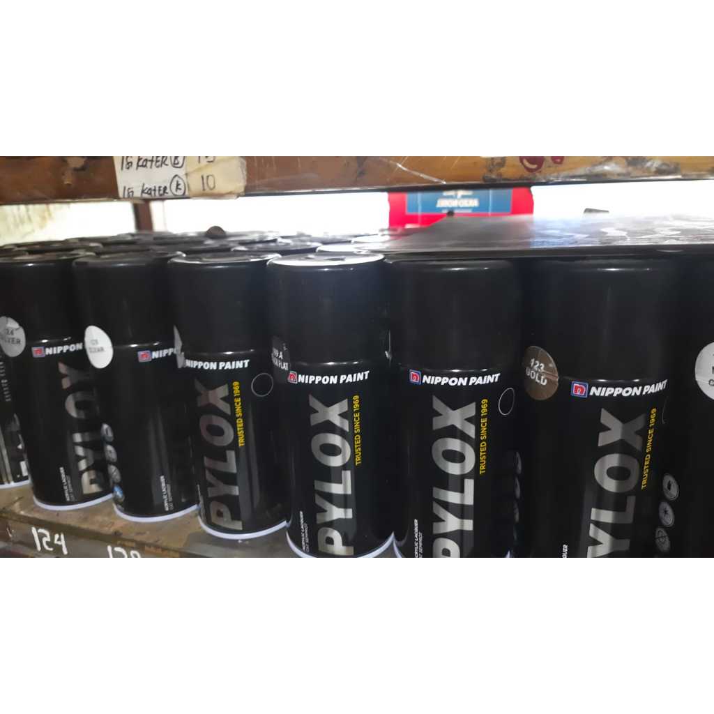 Jual PYLOX NIPPON PAINT PUTIH HITAM CLEAR SILVER GOLD PINK BIRU MERAH ...