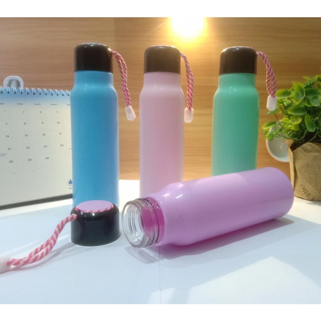 Jual BOTOL TALI WARNA CANTIK 400 Ml FREE BUBLEWRAP | Shopee Indonesia