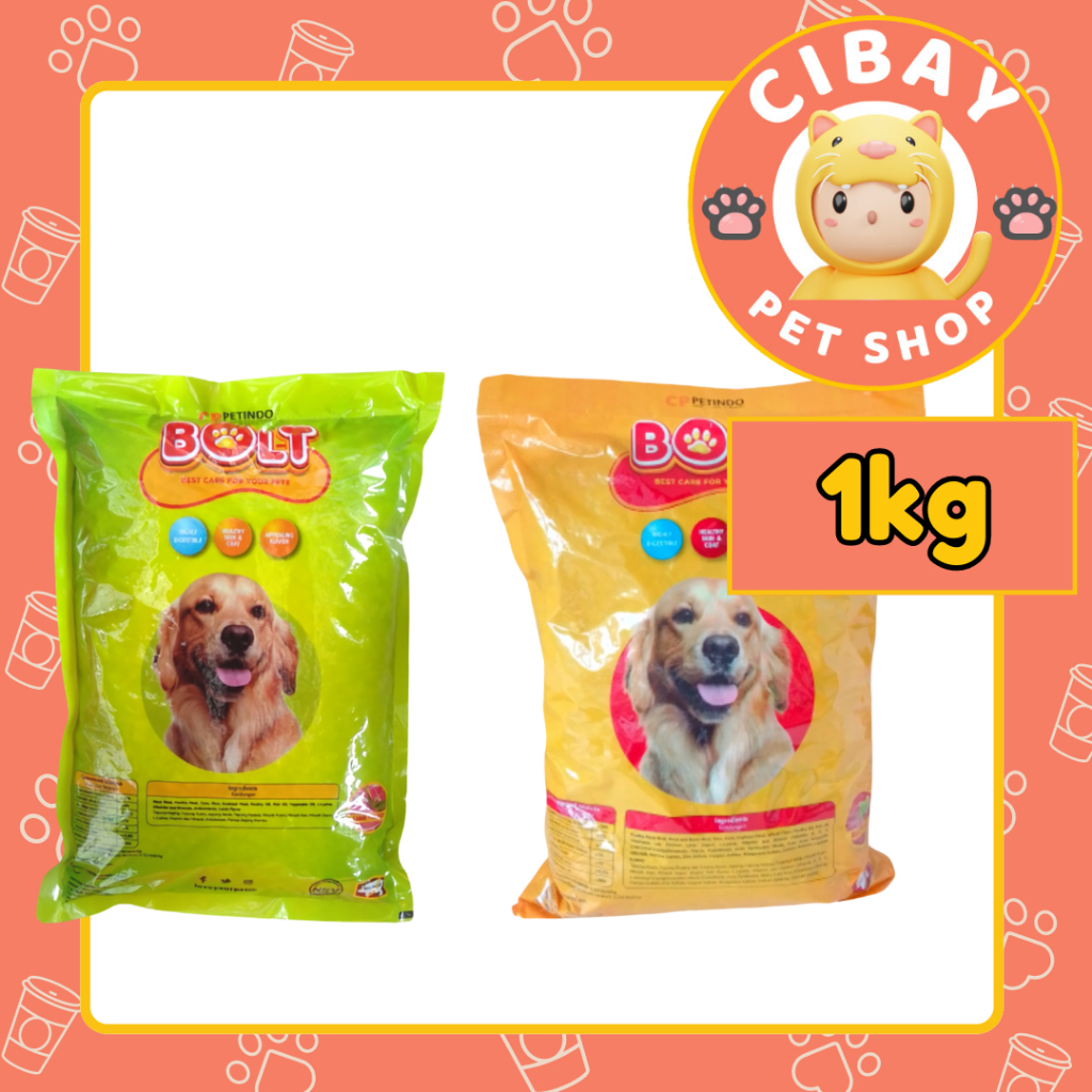 Jual BOLT DOG BEEF 1KG makanan anjing bolt | Shopee Indonesia