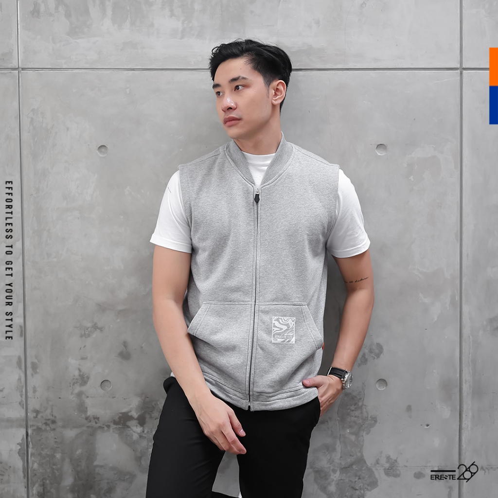 Jual Ereste269 Vest Pria Rompi Premium Grey | Shopee Indonesia