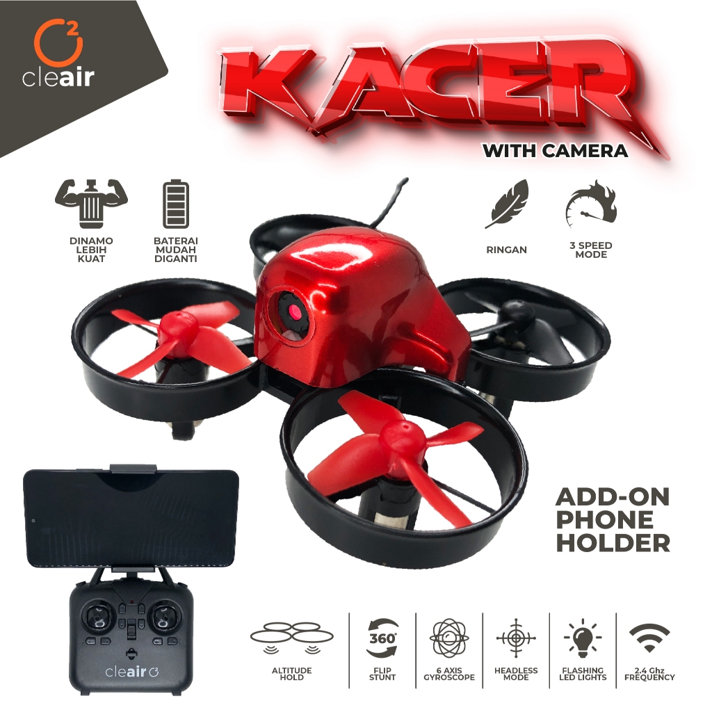 Jual CleAir O2 - Drone Kacer Flip stunt Mini Racing FPV Quadcopter ...