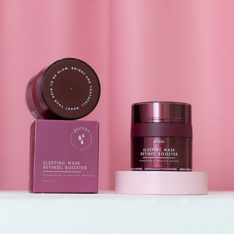 Jual ( DAPAT 1 ) SLEEPING MASK RETINOL BOOSTER DAVIENA SKINCARE ...