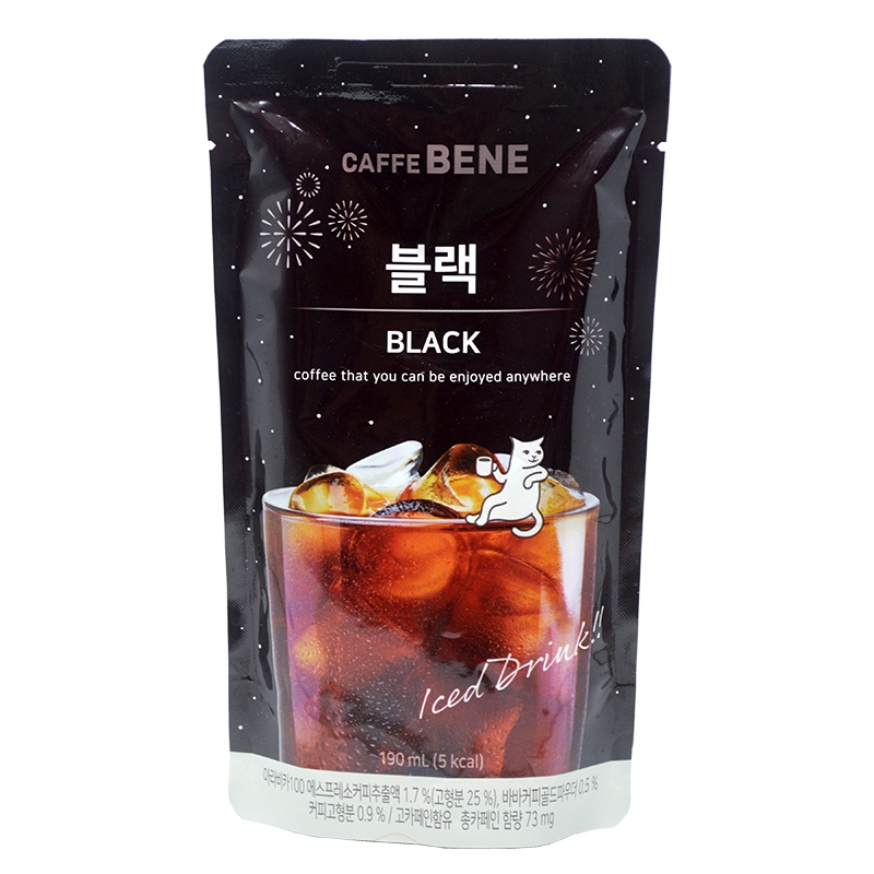 Jual CAFFEBENE BLACK POUCH COFFEE 190 ML | Shopee Indonesia