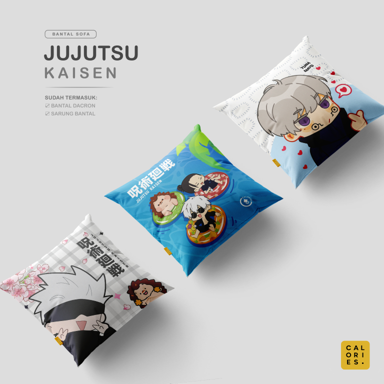Jual Calories Bantal sofa ANIME Jujutsu kaisen itadori yuuji gojou ...