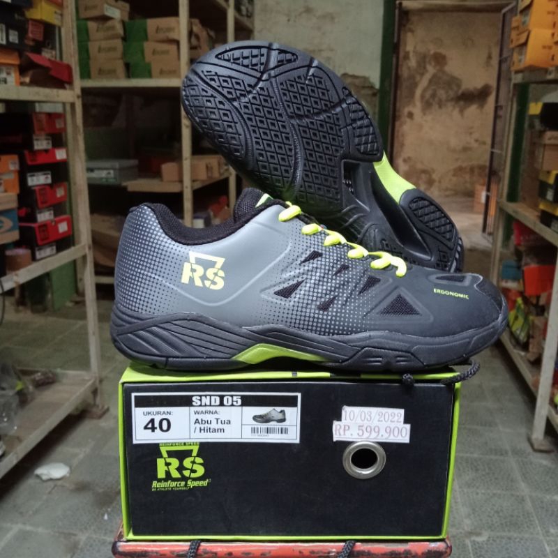 Jual sepatu badminton RS SND 05 obral minus | Shopee Indonesia