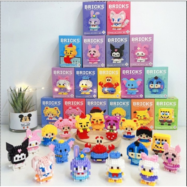 Jual Mainan Blok Balok Susun Bricks Block Puzzle Edukasi Anak DIY ...