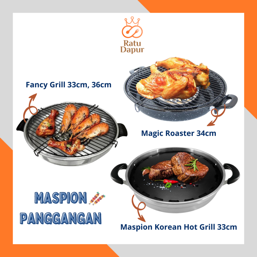 Jual (Promo Grill Termurah) Maspion Alat Pemanggang Fancy Grill Magic ...