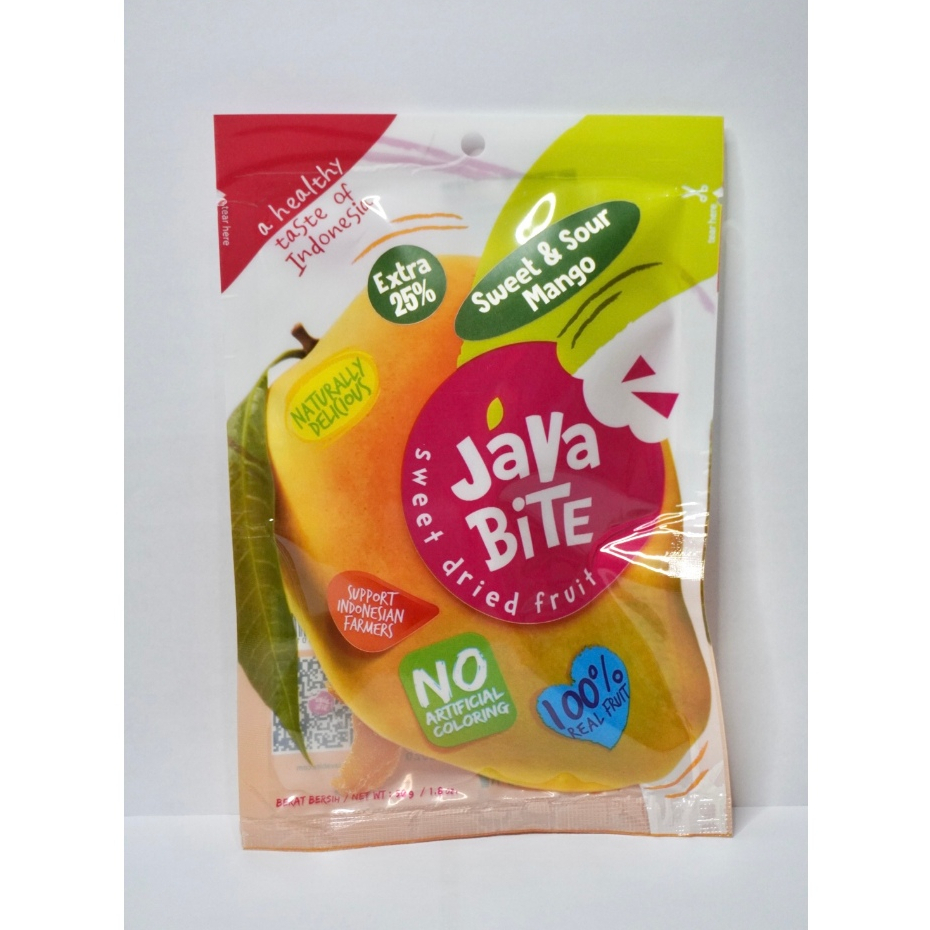 Jual Java Bite - Dried Mango "Sweet and Sour" Extra 25% (40+10gr ...