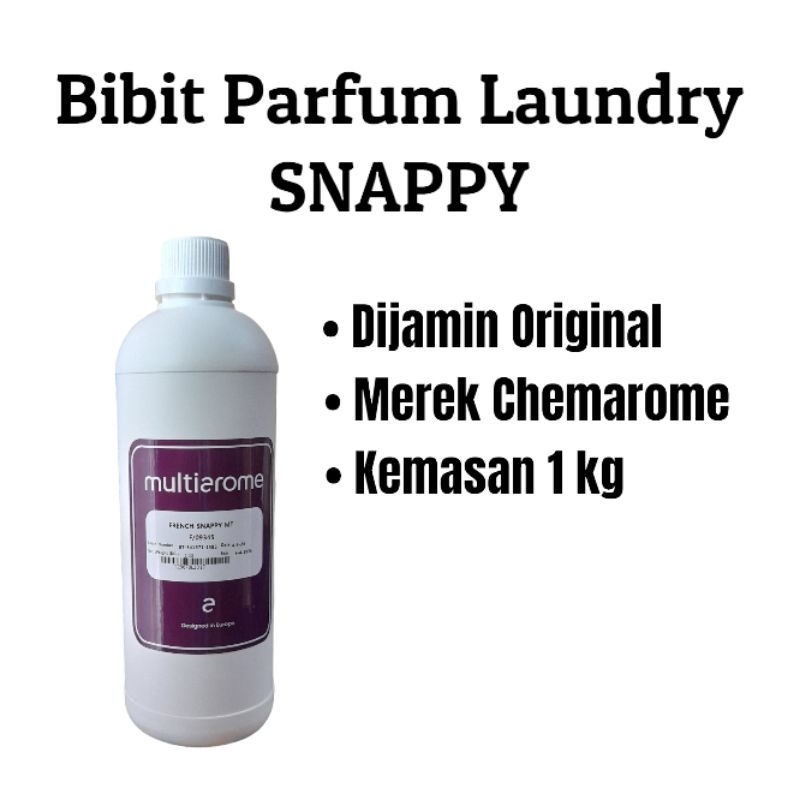 Jual PROMO SNAPPY BIBIT PARFUM LAUNDRY KEMASAN 1KG By. CHEMAROME ...