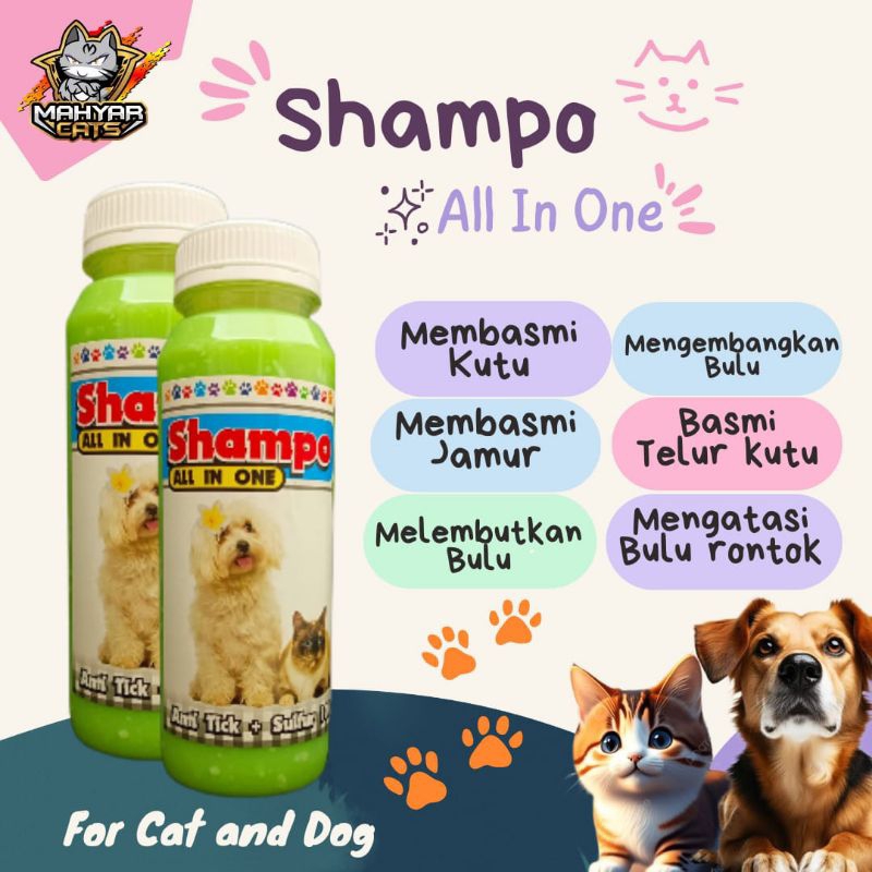 Jual SHAMPO ALL IN ONE Shampo kutu kucing Shampo kucing anti kutu ampuh ...